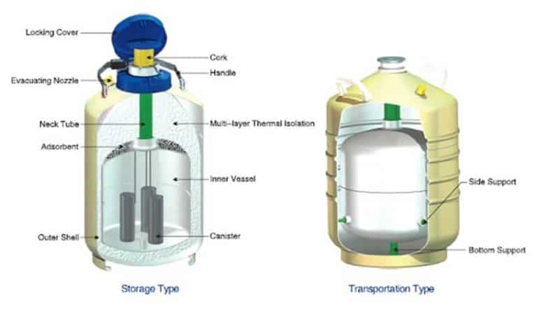 YDS Sereis Liquid Nitrogen Container - Lab Equipment|Chemistry Lab ...